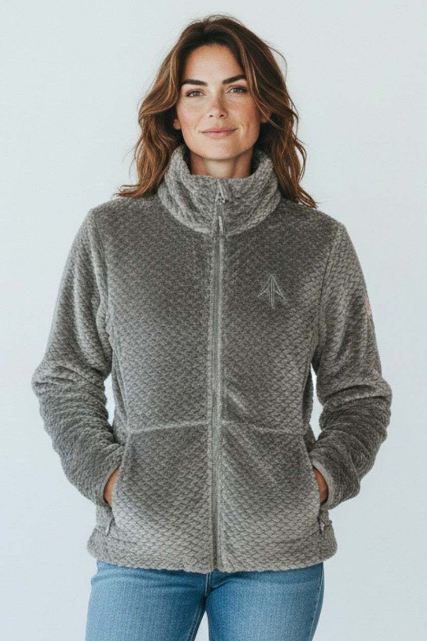 Fuzzy Arrow Full-Zip Jacket
